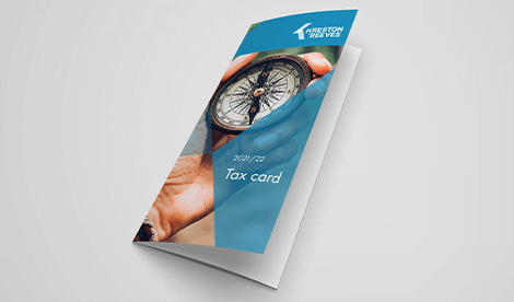2021/22 Tax card | Kreston Reeves